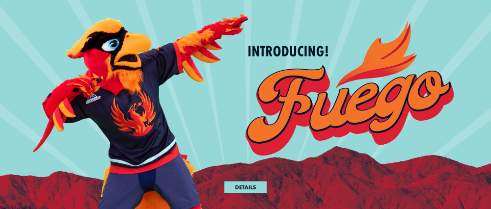 Firebirds Introduce Official Team Mascot Fuego to the Coachella Valley ...
